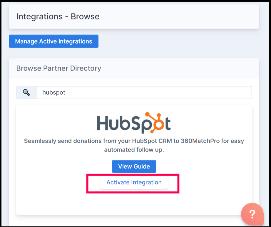 Does Double the Donation Integrate with HubSpot?